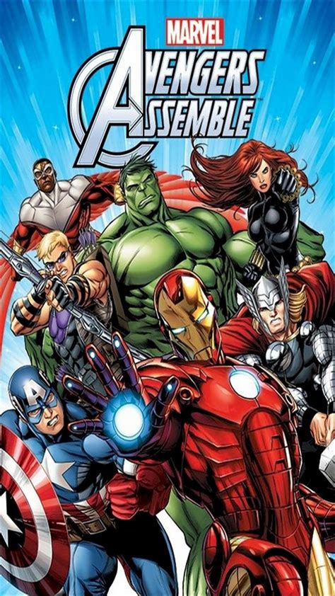 Avengers Cartoon Wallpaper 4k