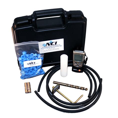 Nci Digital Static Pressure Kit With Testo 510 Manometer