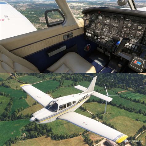 Piper Pa28 Arrow Iii N9083b Para Microsoft Flight Simulator Msfs