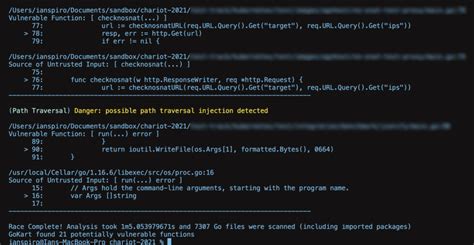 gokart a static analysis tool for securing go code kali linux tutorials