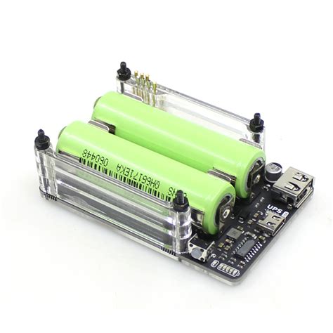 树莓派4b 5v3a Ups不间断电源18650锂电池扩展板电量显示顶针通讯 虎窝淘