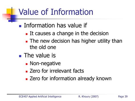 Ece457 Applied Artificial Intelligence Fall 2007 Lecture 10 Ppt Download