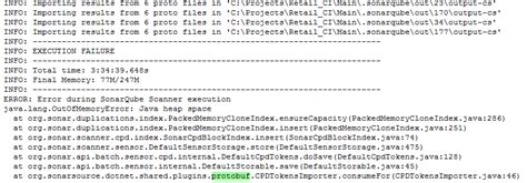 SonarQube Out Of Memory Exception During Importing Of Results C Scan Stack Overflow