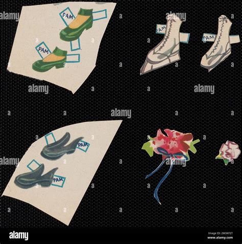 Pam Paper Doll Accessories Shoes Bloomers Flowers Phyllis Tyler Paper Doll Collection Stock