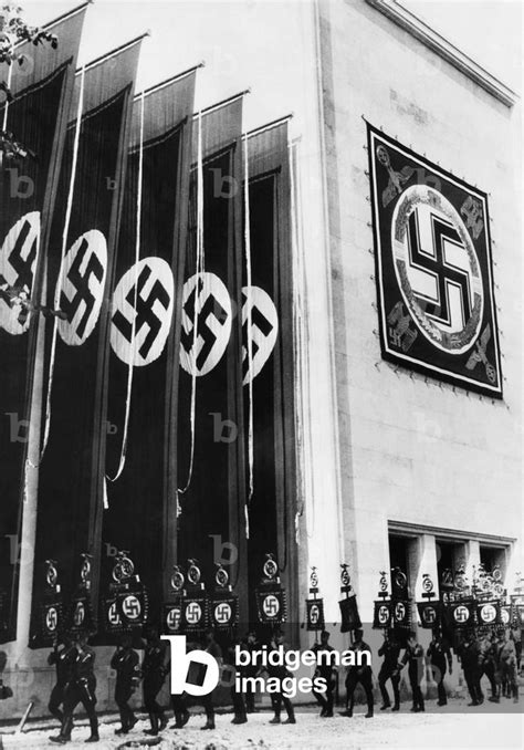 Image Of Nazi Germany Nazis Walking With Banners C 1935