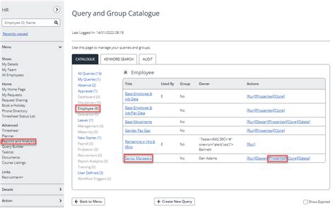 Save And Publish Queries And Groups