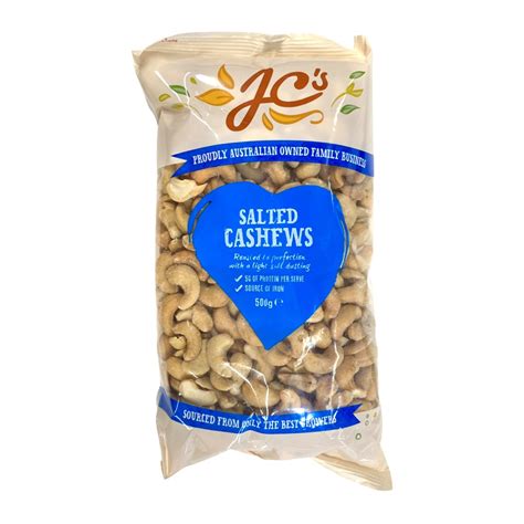 Nuts Cashews Roasted And Lightly Salted 500g