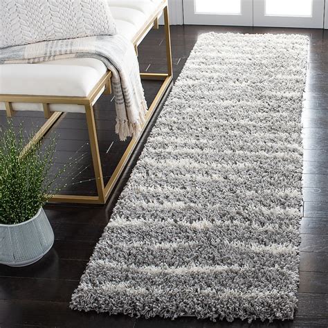 Safavieh Venus Shag 603j Grey Ivory 2ft 2in X 6ft In The Rugs