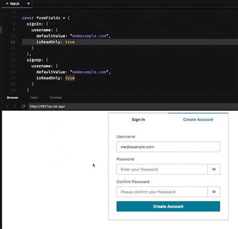 Fr Authenticator React Support Pre Filled Value In Formfields Signin