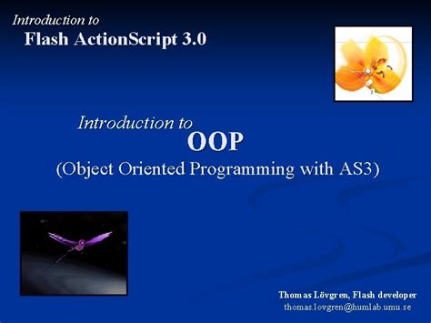 Introduction To Flash Action Script 3 0 Introduction