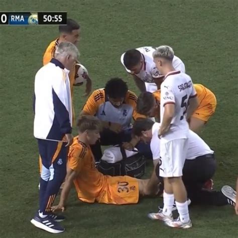 رباط صلیبی بازیکن جوان رئال مادرید پاره شد عکس طرفداری