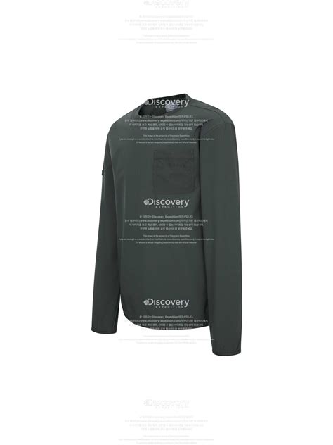 디스커버리 익스페디션 프레시벤트 남성 우븐 맨투맨 Dark Gray