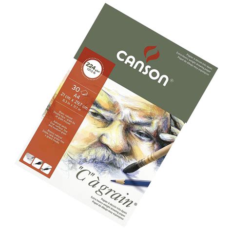 Bloco Desenho Canson C A Grain A4 224g 30fls