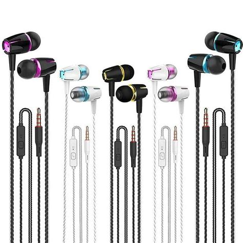 Kamon Pack Earbuds Headphones With Mic Compatible With Mm Iphone Android Ipod Ipad Mp