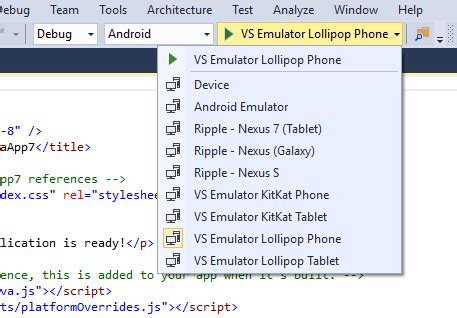 The Visual Studio Emulator For Android In VS2015 CTP6 Azure DevOps Blog