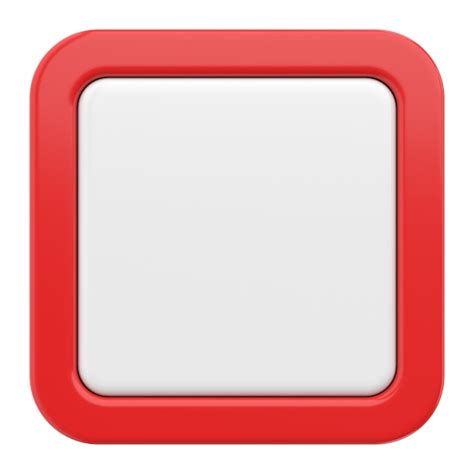 premium photo 3d button empty button 3d illustration