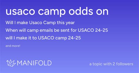 Usaco Camp Manifold