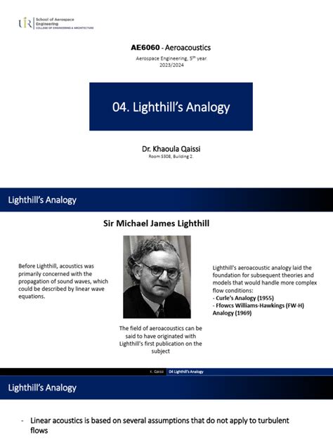 04 Lighthills Analogy Pdf Fluid Dynamics Mathematical Physics