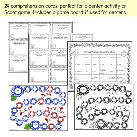 Chrysanthemum Activity Pack Name Graph First Week Of School Reading