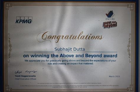 Subhajit Dutta On Linkedin It Always Feels Good To Be Appreciated