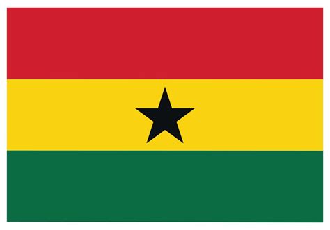 National Flag Of Ghana Flat Color Icon 16591910 Vector Art At Vecteezy
