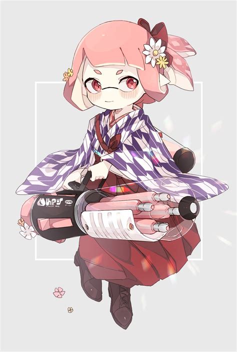 Inkling Player Character And Inkling Girl Splatoon Drawn By Ika Esu Danbooru