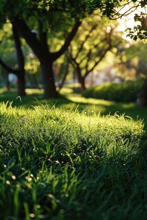 Grassy Field With Trees In Background Stock Illustration Illustration Of Horizon Meadow