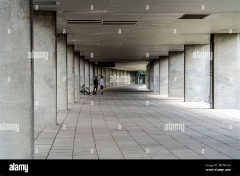Colonnade Under The Dutch Institute Of Architecture At Het Nieuwe Instituut Museum Of