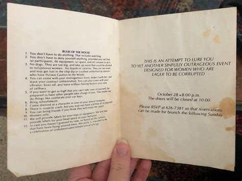 Vintage Lesbian Orgy Invitation Media Chomp