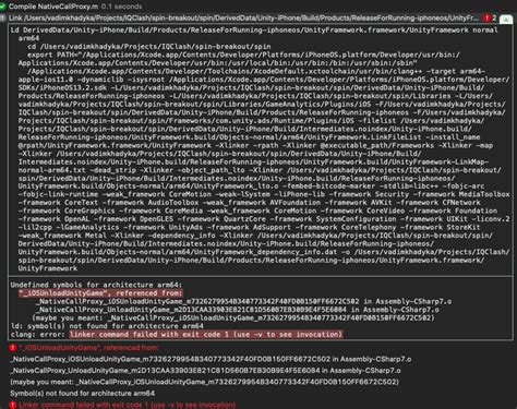 Call Native Code From Unity Ios Build Error Game Development Stack