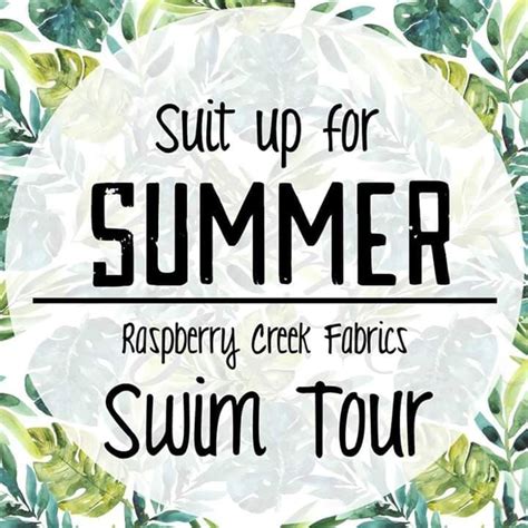 Raspberry Creek Fabrics Swim Tour 5 Out Of 4 Patterns