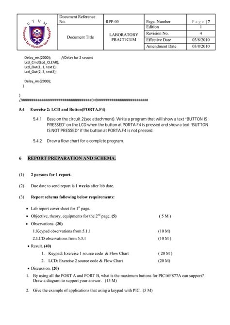 Lab 4 Microcontroller Pdf