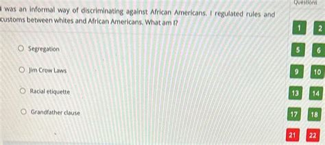 [answered] was an informal way of discriminating against african kunduz
