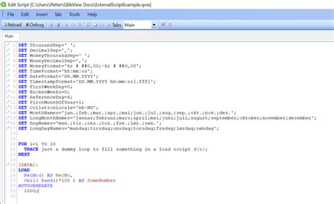 Solved Is It Possible To Keep The Script Window Always Op Qlik