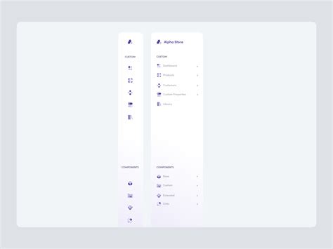 Dashboard Sidebar Navigation Figma Adobe XD Resources UI Dux