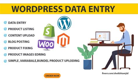 Do Wordpress Data Entry And Woocommerce Product Listing By Sheikhtamjid Fiverr