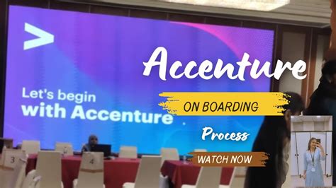 Accenture Onboarding Accenture Onboarding Experience And Process Youtube