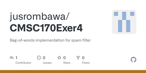 Github Jusrombawacmsc170exer4 Bag Of Words Implementation For Spam