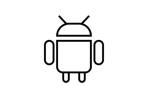 Android Operating System Line Art Icon Graphic By Riduwanmolla