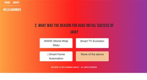 github harinder007 mca quiz project