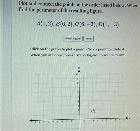 solved plot and connect the points in the order listed