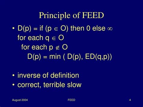 Ppt Fast Exact Euclidean Distance Feed Transformation Powerpoint Presentation Id4239352