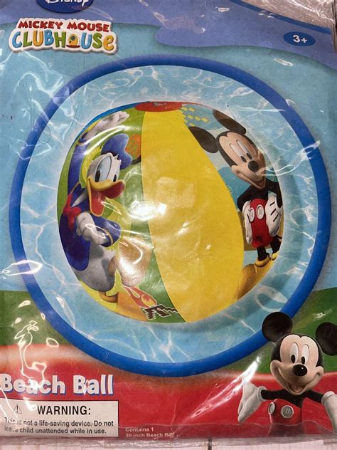 Mickey Mouse Clubhouse Disney Pixar 20 Inflatable Pool Beach Ball New