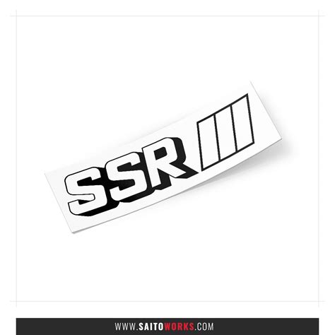 Ssr Wheels Original Logo Decal Sticker Saitoworks