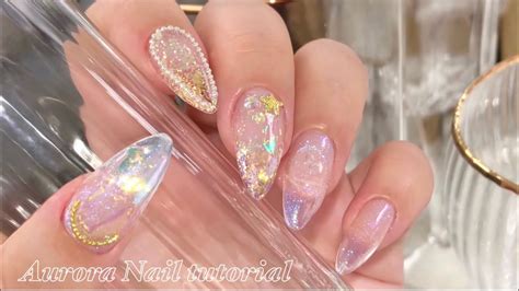 Sub 영롱한 오로라 버블네일 🫧 버블네일 우루우루네일 얼음네일 연장네일 말캉팁 여름네일 셀프네일 Nail Youtube
