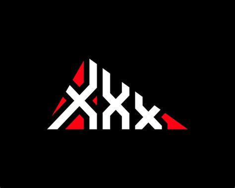 Desenho Do Logotipo Em Forma De Tri Ngulo Xxx Letra Vetor Premium
