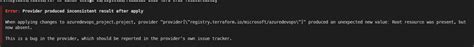 Panic Crash At Terraform Apply Issue Microsoft Terraform Provider Azuredevops GitHub