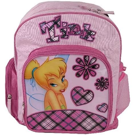 Tinker Bell Backpack Large 16 Inch Tink Pink Backpack La