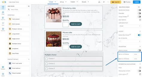 Maximum Choices For Multiple Choice Fields 123formbuilder