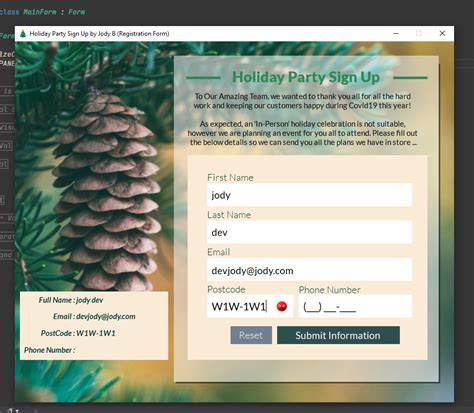 github jodyscript project winforms csharp regform rad2020